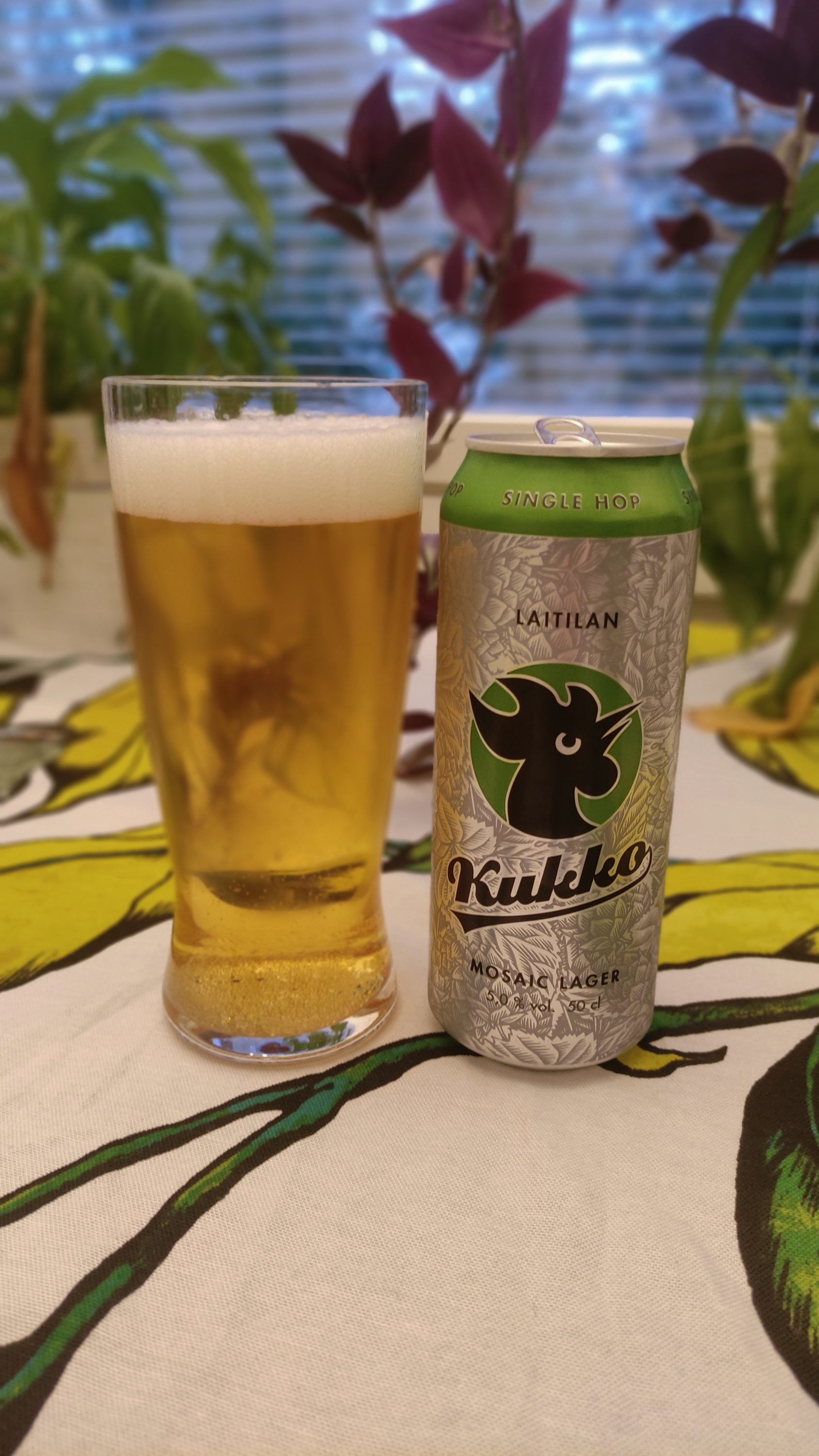Laitilan Kukko Mosaic Lager - Olutsivu